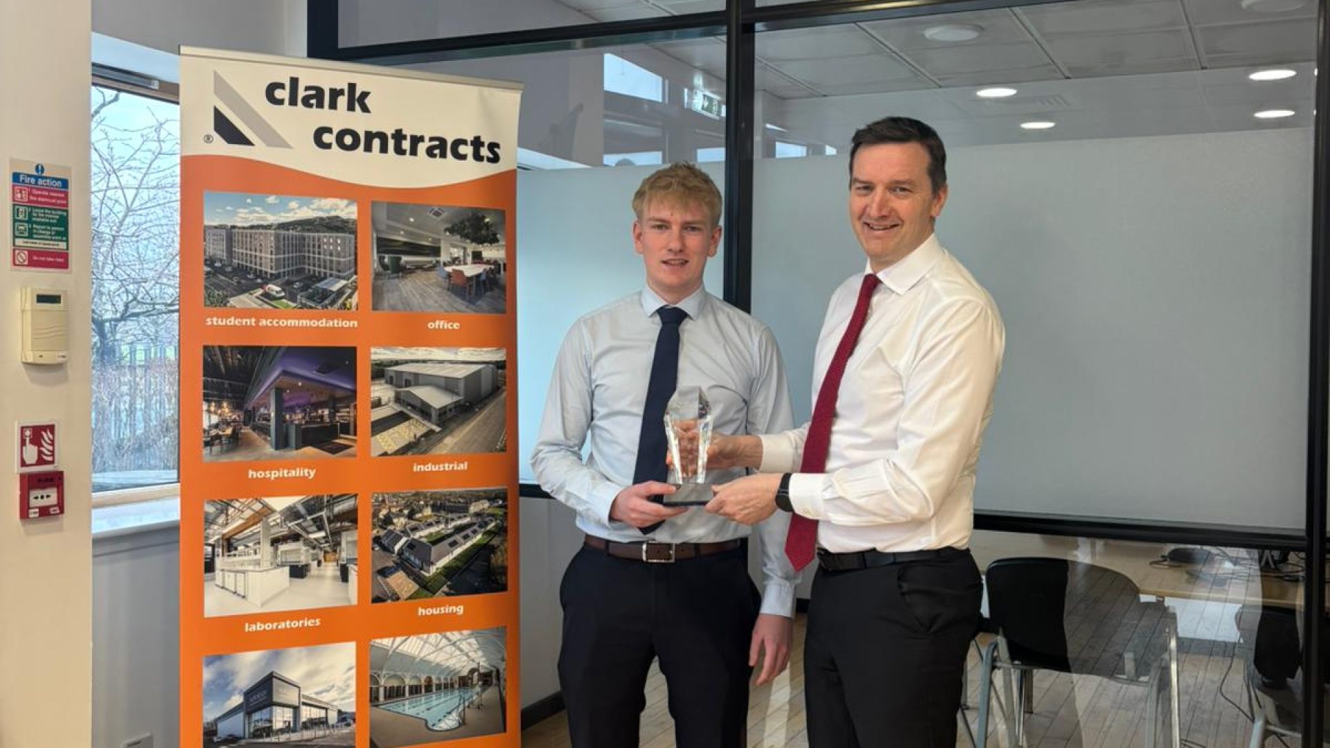 Clark Contracts present Alan Calder Memorial Prize - Clark Contracts